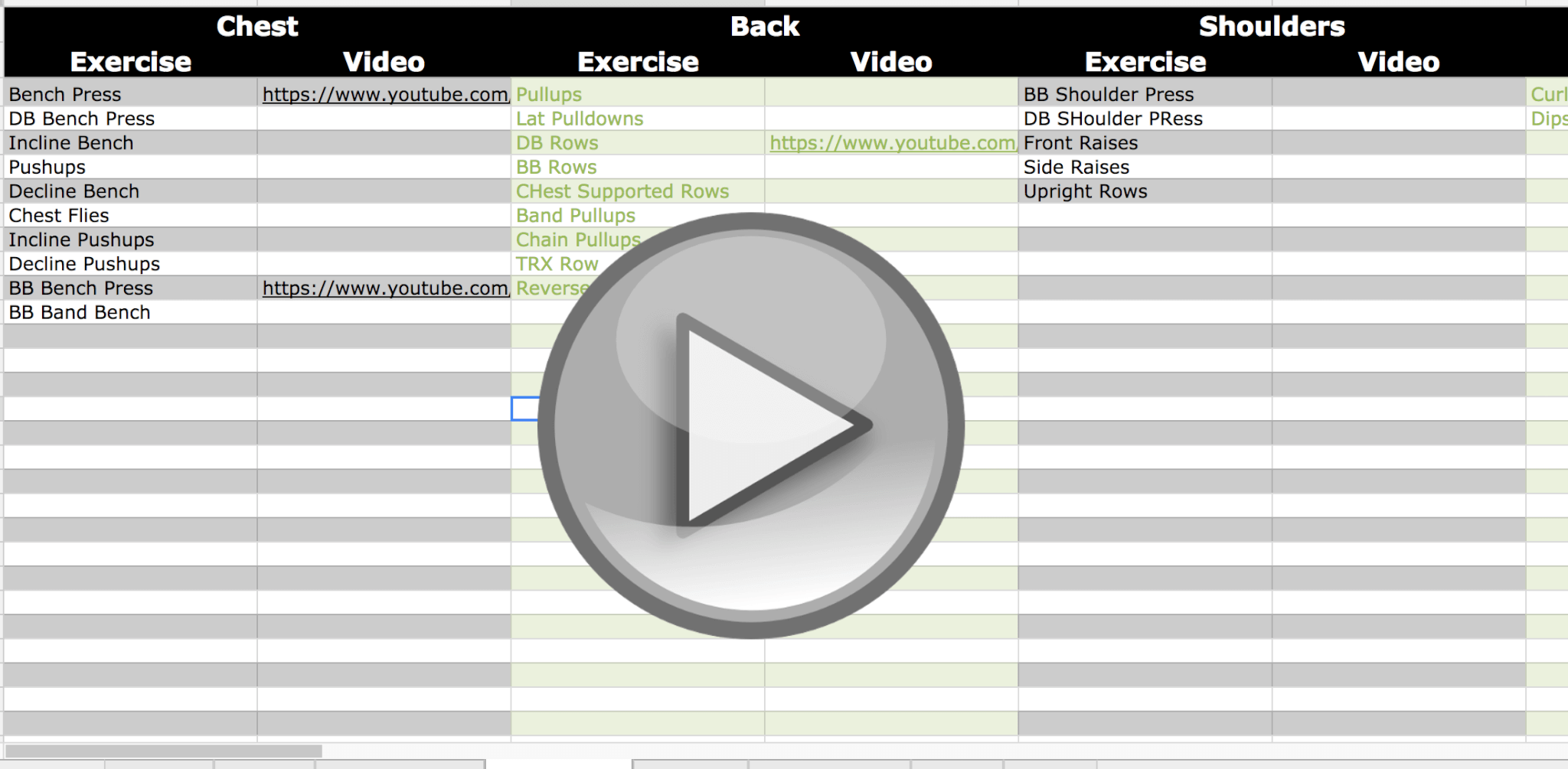 exercisedatabasesheetsplay - Excel Training Designs
